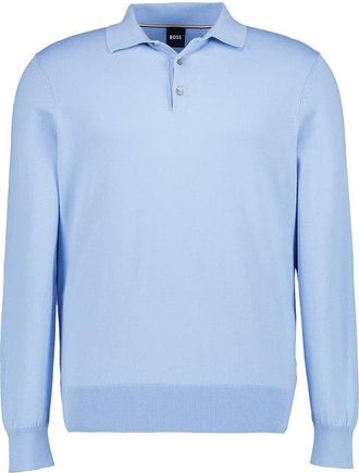 HUGO BOSS Herren Pullover blau unifarben