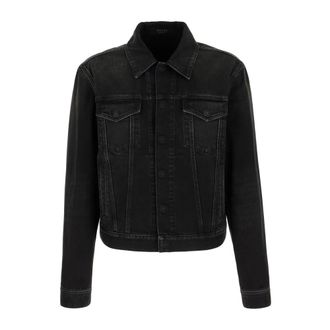 Gucci Gewaschene Baumwoll-Denimjacke - - Jackets - Herren - Schwarzk - L