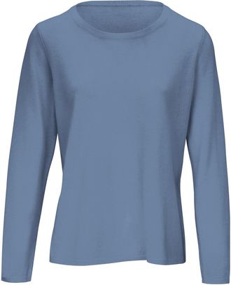 Peter Hahn Rundhals-Pullover aus Schurwolle und Kaschmir Peter Hahn blau
