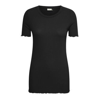 Kaffe Femme, Tops, Noir, Taille: 42 FR Noir Profond T-Shirt Top Manches Courtes