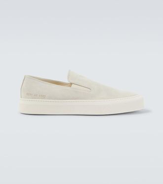 Common Projects Baskets slip-on en daim et shearling