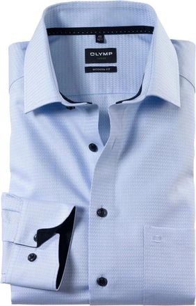 Olymp Freizeithemd - - Shirts - Herren - Blau - 2XL