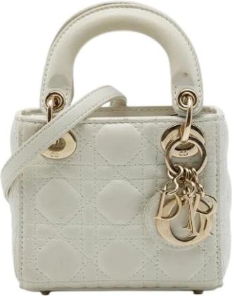 Dior Pre-owned Lady Dior Mini Bag - Femme - Pre-owned - Blanc - Taille: ONE Size