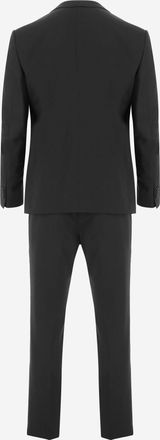 Giorgio Armani Virgin Wool Pant Suit - Black