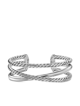 David Yurman bracelet Bold Crossover Three Row en argent sterling