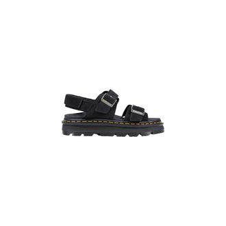 Dr. Martens Femme, Chaussures, Noir, Taille: 38 EU Open Toe Leather Buckle Sandales
