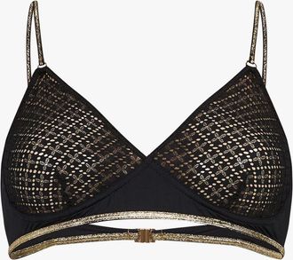 La Nouvelle Soutien-gorge triangle Poppy &agrave; liser&eacute; dor&eacute;