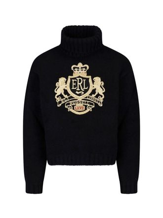 ERL Schwarzer Pullover Aus Alpaka-Mix Von Erl