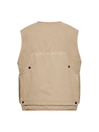 Stone Island Mens Cotton Vest Panama Beige Bomber Jackets