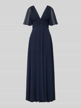 Jake*s Abendkleid mit V-Ausschnitt