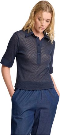 Kocca Femme, Tops, Bleu, Taille: 40 FR Haut d&eacute;contract&eacute; ajust&eacute;