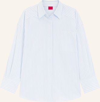 HUGO BOSS Hugo Oversized-Hemdbluse Eustyna blau