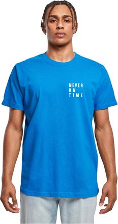 Mister Tee Herren Never On Time Tee Cobalt Blue, M