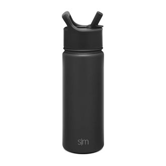 Simple Modern Trinkflasche mit Strohhalm | Wasserflasche Edelstahl Isolierte für den Sport Fitnessstudio | Summit | 530ml | Midnight Black