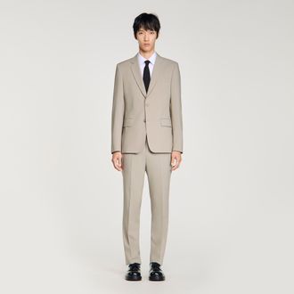 Sandro Veste de costume en laine