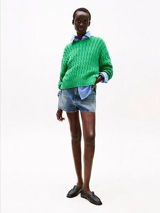 Tommy Hilfiger Short évasé en denim taille haute