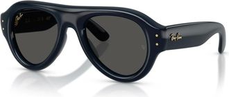 Ray-Ban Lunettes de soleil Aviator Puffer - unisex - Accessoires - Bleu - Taille: 52 MM