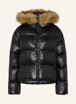 Darling Harbour Darling Harbour Steppjacke Mit Kunstfell schwarz