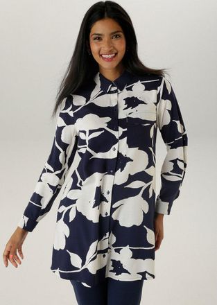 Aniston Longbluse mit attraktiver Musterung und krempelbaren Ärmeln