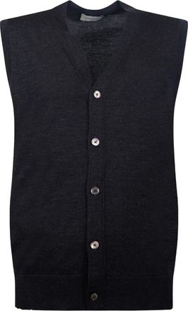 Paolo Pecora gilet à boutonnière - Gris