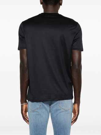 Emporio Armani Logo Crew-Neck T-Shirt - Blue