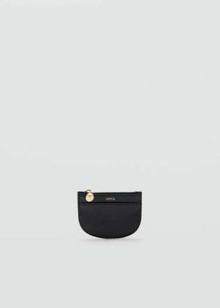 Mango Mini porte-cartes avec perles fantaisie noir - Femme - Taille unique - MANGO