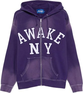 Awake NY Homme, Sweatshirts et sweats &agrave; capuche, Violet, Taille: M Classic Logo Sweat &agrave; capuche