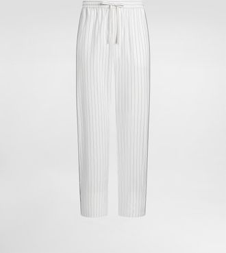 Dolce & Gabbana Striped Poplin Trousers - Mann Collection Mehrfarbig 56