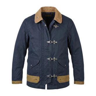 CHESAPEAKE'S Fireman Canvas Lined Jacket Bedford - - Jackets - Herren - Blau - XL