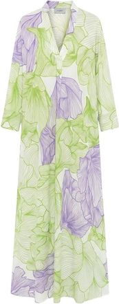 Malo Langes Kleid - - Dresses - Damen - Mehrfarbig - XS