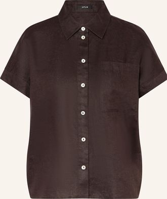 OPUS Hemdbluse Felisa Aus Leinen braun