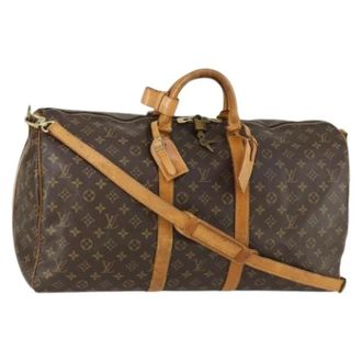 Louis Vuitton Sac week-end vintage en toile Pre-owned - Femme - Pre-owned - Brun - Taille: ONE Size