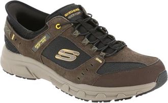 Skechers Hands Free Slip-in Oak Canyon Consistent Winne Baskets &agrave; enfiler pour homme, marron/noir, 9.5 X-Wide