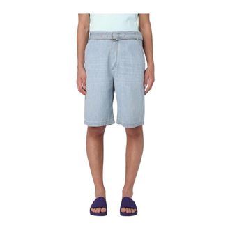 Bottega Veneta Homme, Shorts, Bleu, Taille: L Shorts en Denim Élégants avec Ceinture