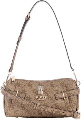 Guess SAC YESBA MINI TOP ZIP FEMME CAF&Eacute; LOGO SG783372-LTL