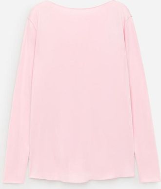Arket Satinoberteil Mit U-Boot-Ausschnitt -Rosa