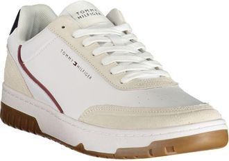 Tommy Hilfiger Colour-Block Leather Sneaker - White