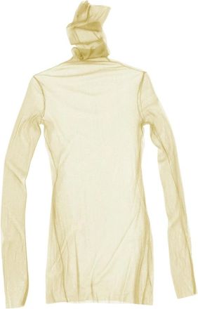 Cortana Femme, Tops, Jaune, Taille: 38 FR Cisne Silk Tulle Top