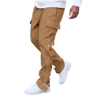Generic Pantalon cargo l&eacute;ger pour homme - Pantalon de randonn&eacute;e en coton - Pantalon de travail - Pantalon tactique - Pantalon d&eacute;t&eacute; avec poches multiples - V&ecirc;t
