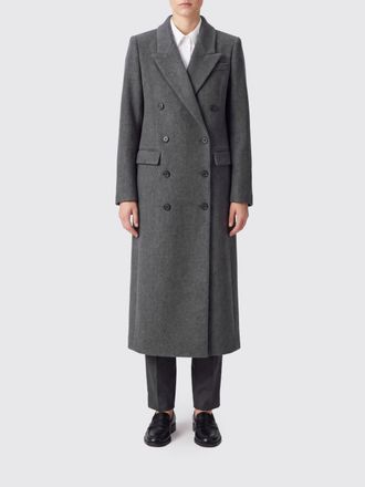 IVY OAK Long manteau crois&eacute; en m&eacute;lange de laine avec poches &agrave; rabat