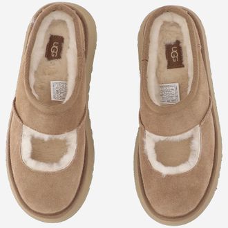 UGG Womens Mules Bea Mary Jane Brown Wool