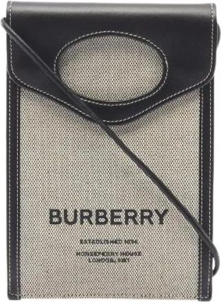 Burberry Sac bandouli&egrave;re en cuir Pre-owned - Femme - Pre-owned - Gris - Taille: ONE Size