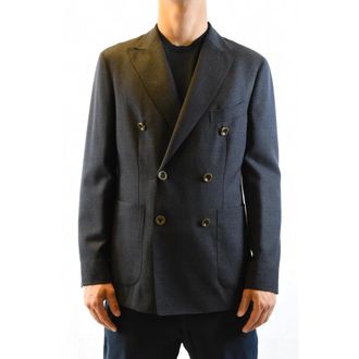 PESERICO Homme, Vestes, Bleu, Taille: L Veste Élégante pour Toutes Occasions