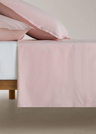 Mango Drap plat coton fil teint lit 150/160 cm pamplemousse - Home - Lit 150/160 cm - MANGO HOME
