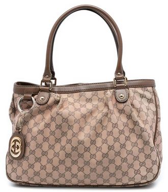 Gucci Shopper - GG Canvas Sukey Tote - Gr. unisize - in Braun - f&uuml;r Damen
