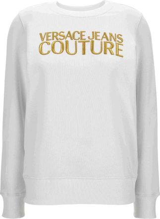 Versace Jeans Couture Femme, Sweatshirts et sweats &agrave; capuche, Blanc, Taille: 36 FR Versace Jeans Couture Sweaters