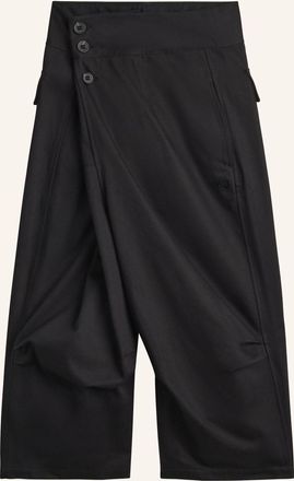 Yohji Yamamoto Y-3 Hose, Twill, Weites Bein schwarz