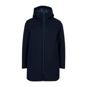 Herno Homme, Manteaux, Bleu, Taille: M Parka Longue en Scuba Tricouche