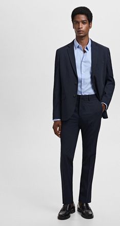 Mango Slim Fit-Anzugshemd aus Baumwolle himmelblau - Herren - XXL - MANGO MAN