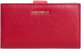 Coccinelle Femme, Accessoires, Rouge, Taille: ONE Size Portefeuille Moyen